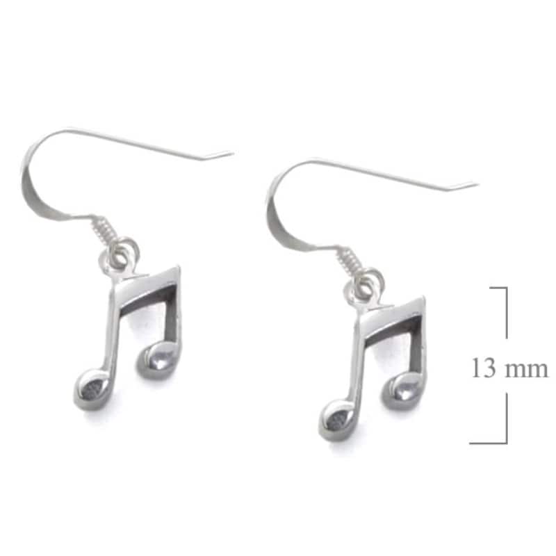 Music Note Earrings - Etsy