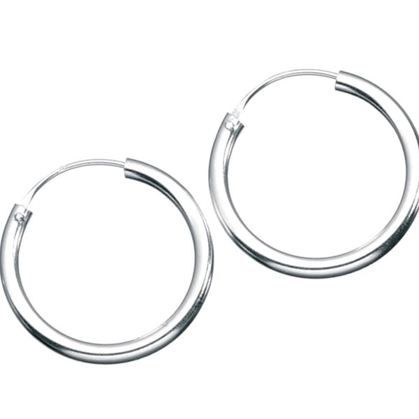 Wide 925 Hoop Earrings - Etsy UK