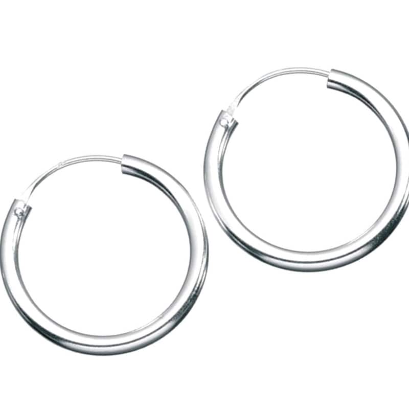 Wide 925 Hoop Earrings - Etsy UK