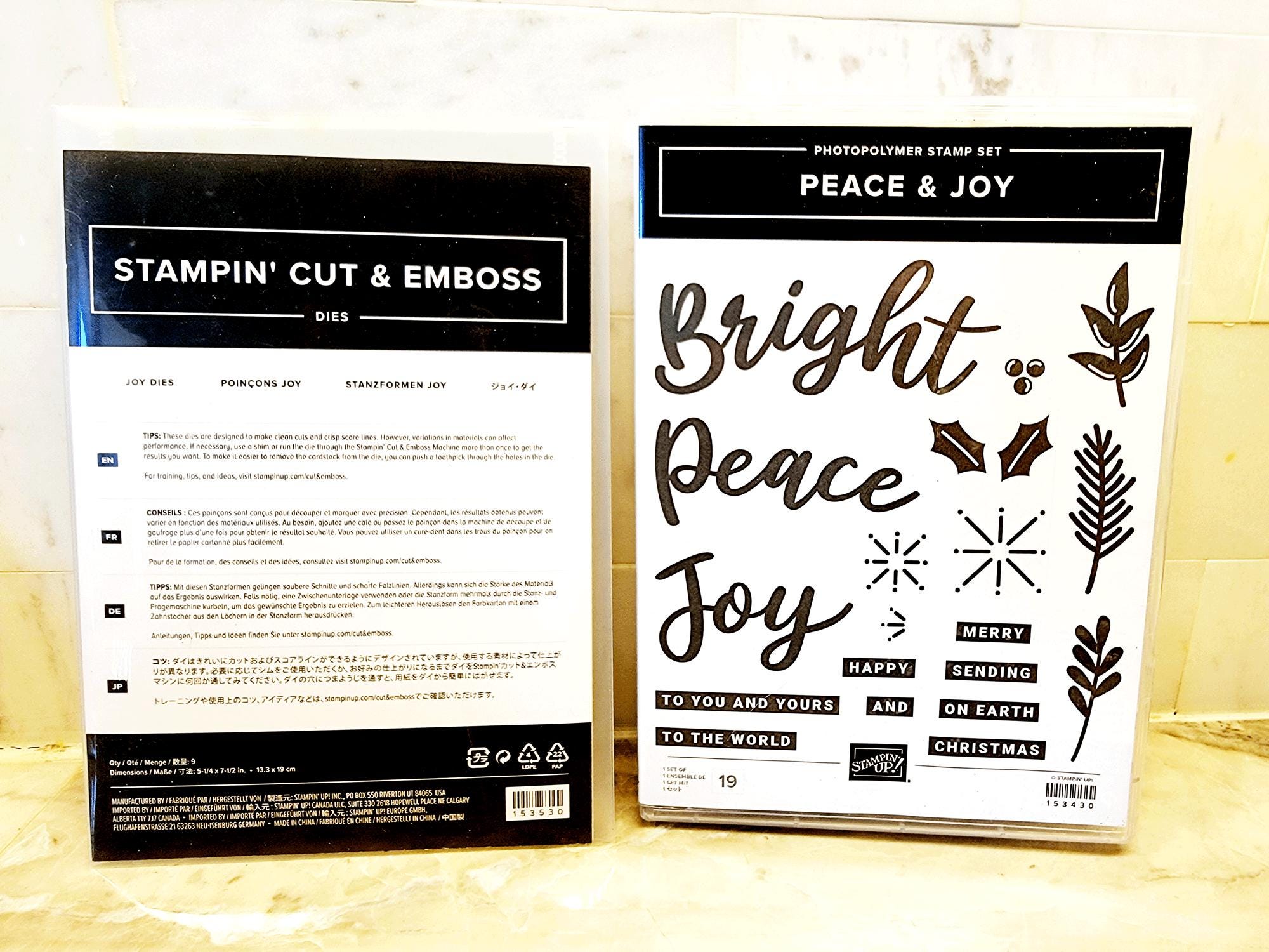 Stampin' Up! Peace and Joy Stamps and Dies Bundle - Etsy