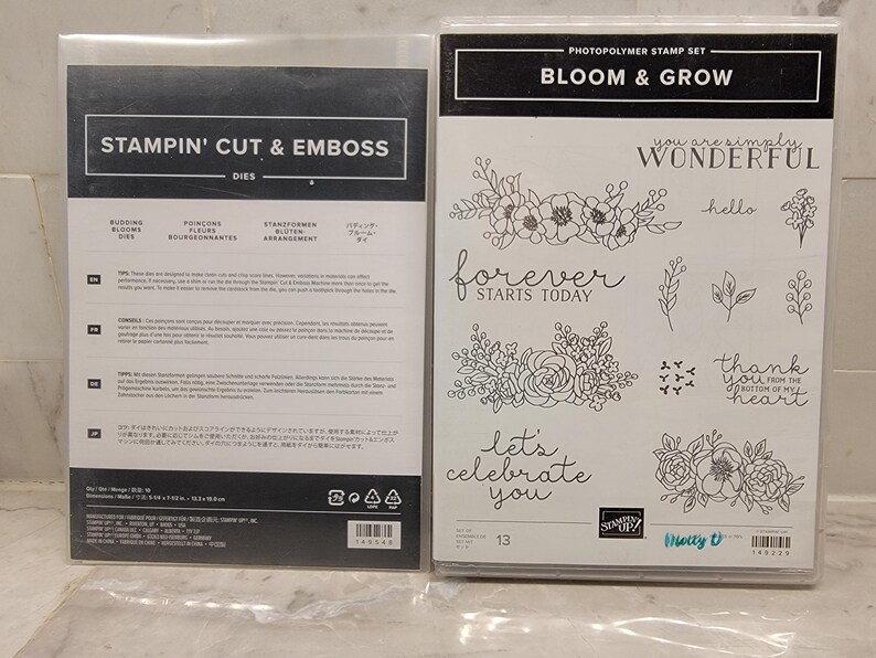Stampin' Up Bloom and Grow Stamps and Dies Bundle - Etsy