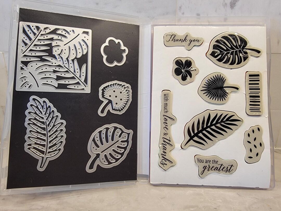 Stampin' Up! Tropical Chic Stamps and Dies Bundle - Etsy