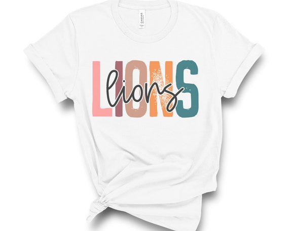 Lions Shirt Lions School Shirt Lions Mascot Shirt - Etsy