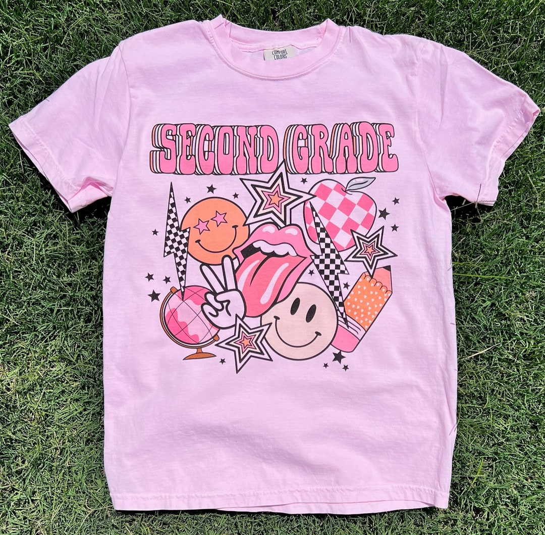 Second Grade Doodle Aesthetic Shirt || Grade Level || Back-to-school ...
