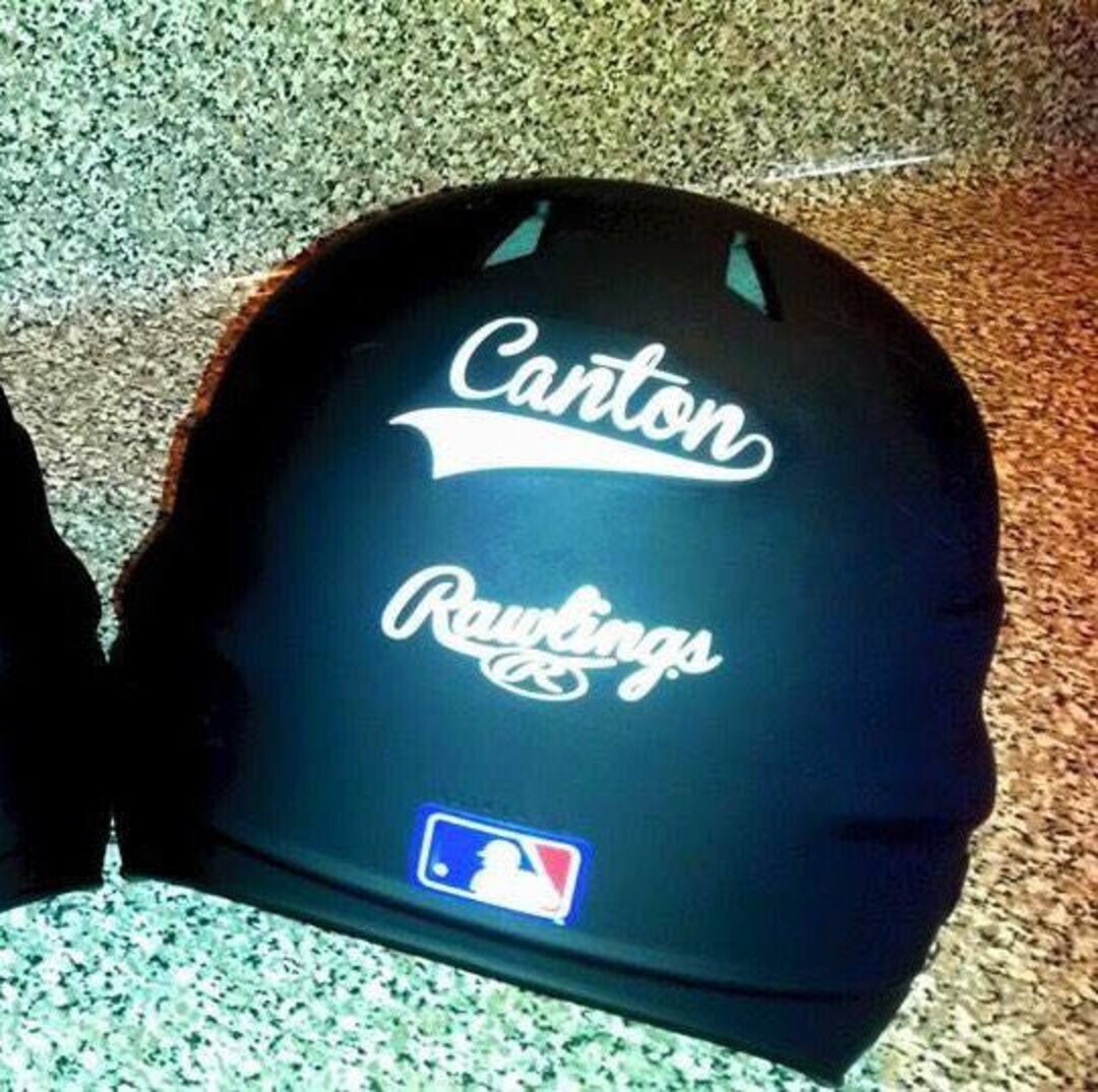 Personalized Name Label Helmet Decal Bat Decal Water - Etsy
