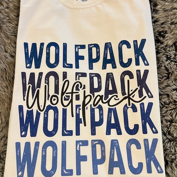 Wolfpack Shirt - Etsy