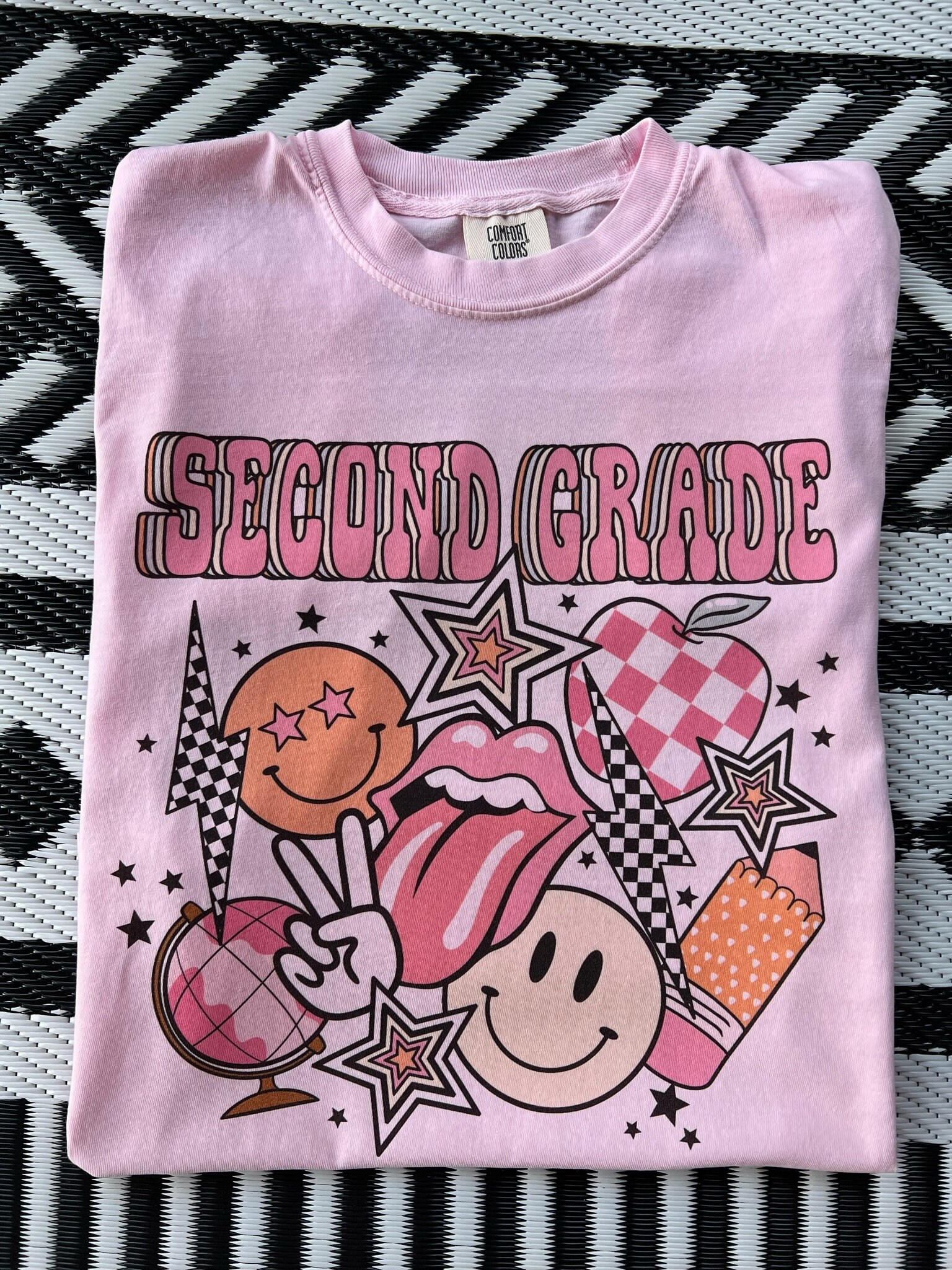 Second Grade Doodle Aesthetic Shirt || Grade Level || Back-to-school ...