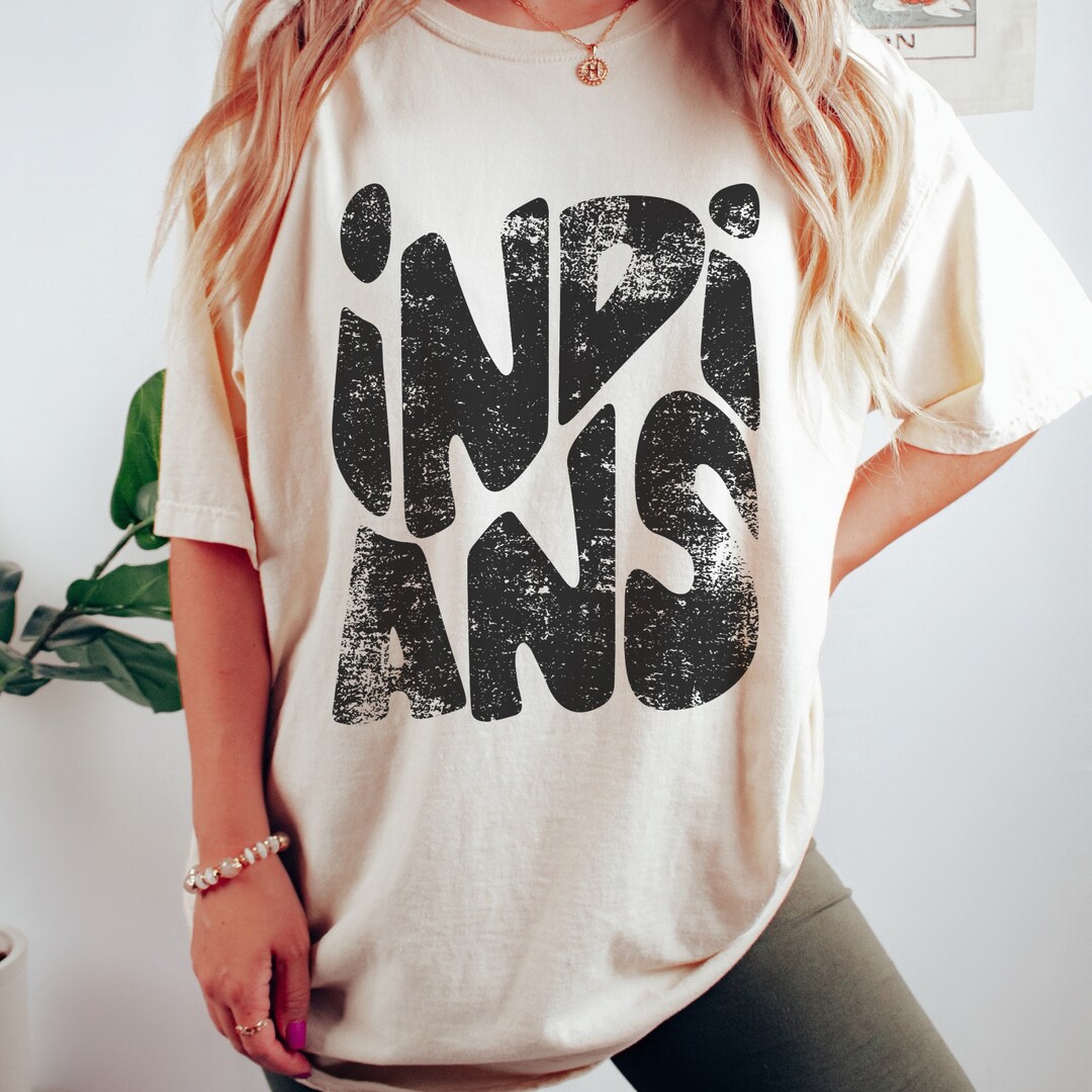 Indians Mascot Grunge Distressed Shirt | Unisex Mascot Shirt | Comfort ...