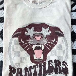 Preppy Panthers Shirt | School Mascot Shirt | Unisex | Comfort Colors ...