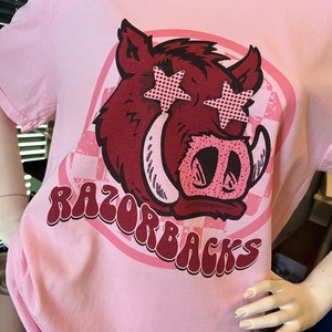 Preppy Razorback Shirt Game Day Hogs Shirt Unisex Woo - Etsy