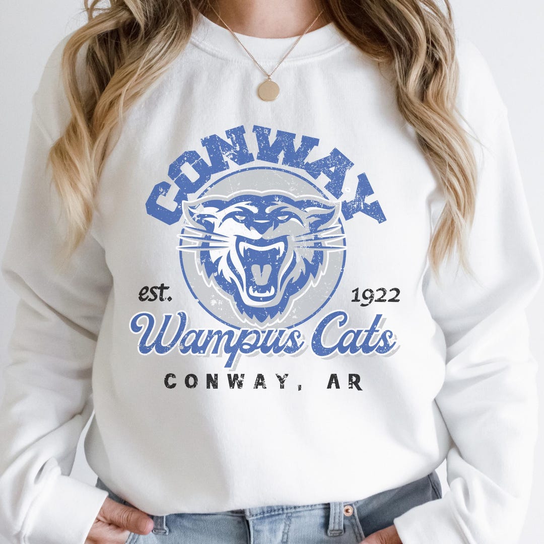 Wampus Cat Sweatshirt: Conway Game Day Unisex Crewneck - Etsy