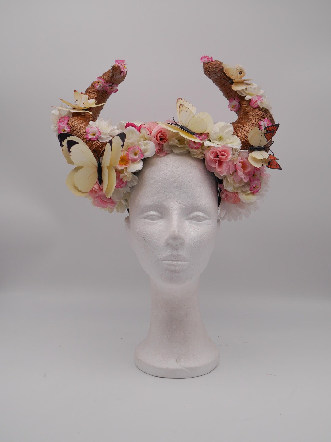 Spring Flower Butterfly Headdress ~ Forest Fantasy Horns ~ Elves ...