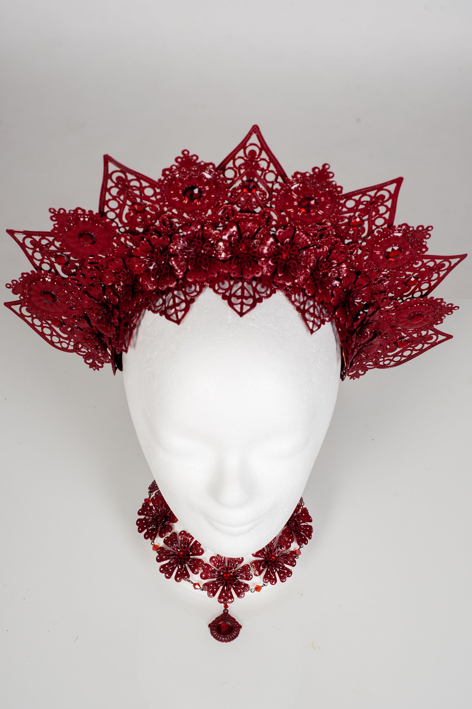Red Royal Metal Gloriole Halo Nimbus Crown Krone Kranz - Etsy