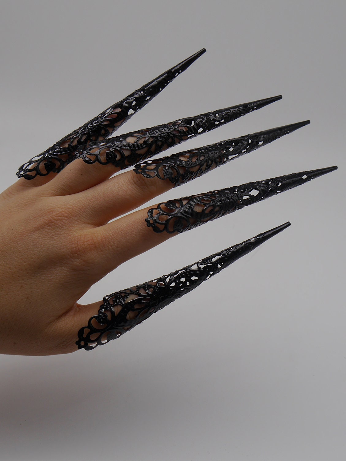 5pc Filigree demon Claws Nails XXL ~ Nails ~ Nagel ~ Krallen ~ Ringe ...
