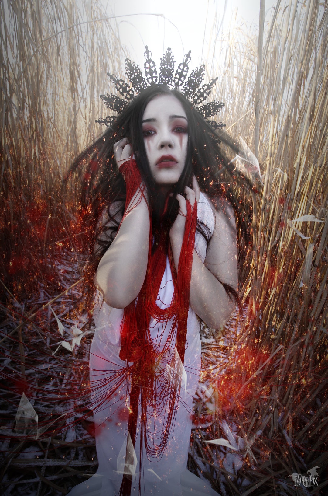 Black Royal Gothic Metal Gloriole Halo Nimbus Crown Wreath Halo - Etsy