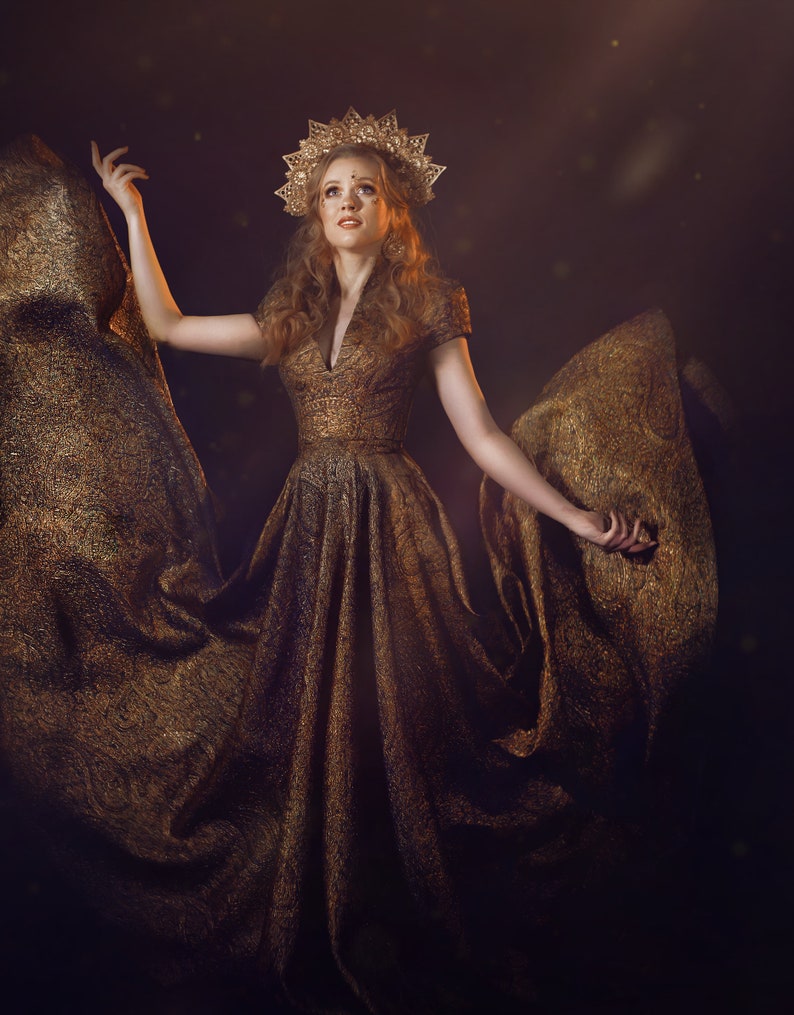 Gold Royal Metal Gloriole Halo Nimbus Crown Krone Kranz - Etsy