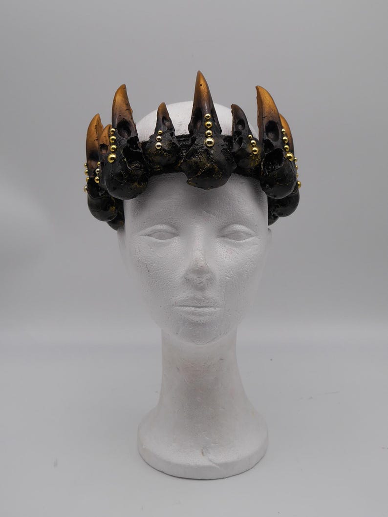 Shaman Crown ~ Raven Skull ~ Bird Skull ~ Witch ~ Viking ~ Skull ...