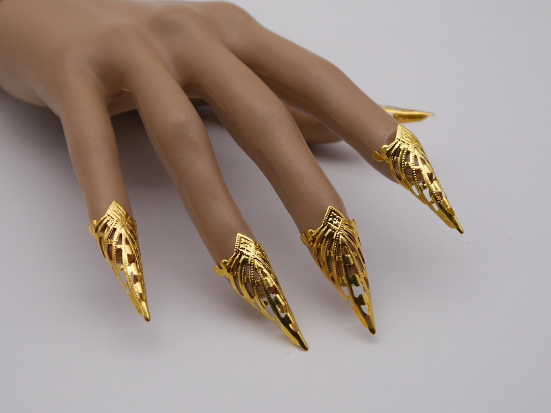 5pc Elv Claws ~ Finger ~ Rings ~ Tips ~ Claws ~ Claw ~ Nails ~ Elf ...