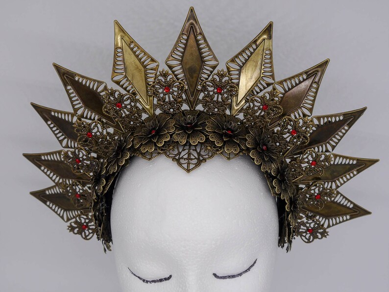 Gold Royal Metal Gloriole Halo Nimbus Crown Krone Kranz - Etsy