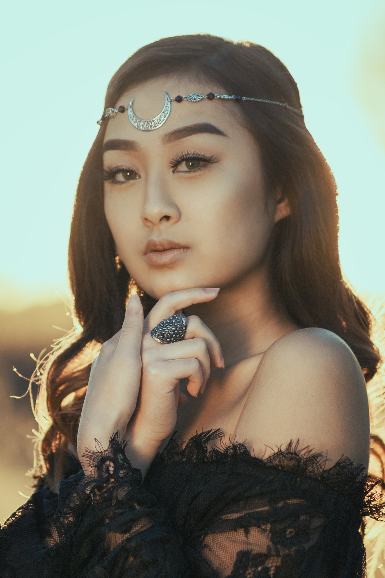 Moon Tiara ~ Gothic ~ Goth ~ Moon ~ Headdress ~ Medieval ~ Fantasy ...