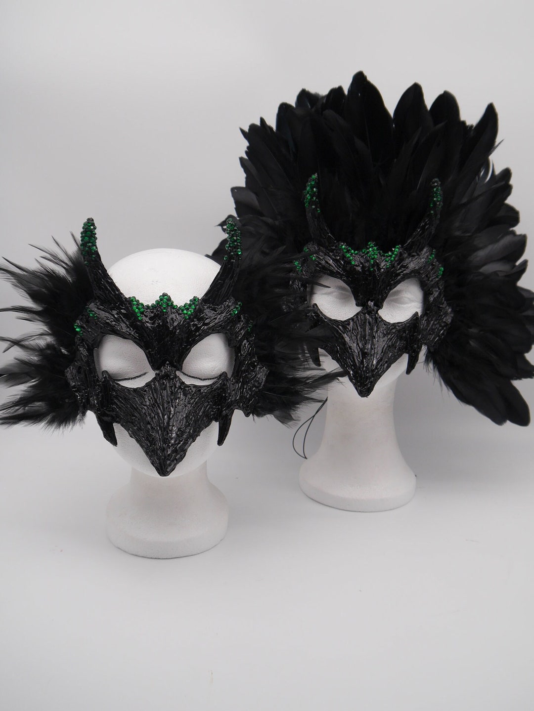 Raven Mask Crow Raven Bird Mask Headdress Headpiece Skull Bones ...