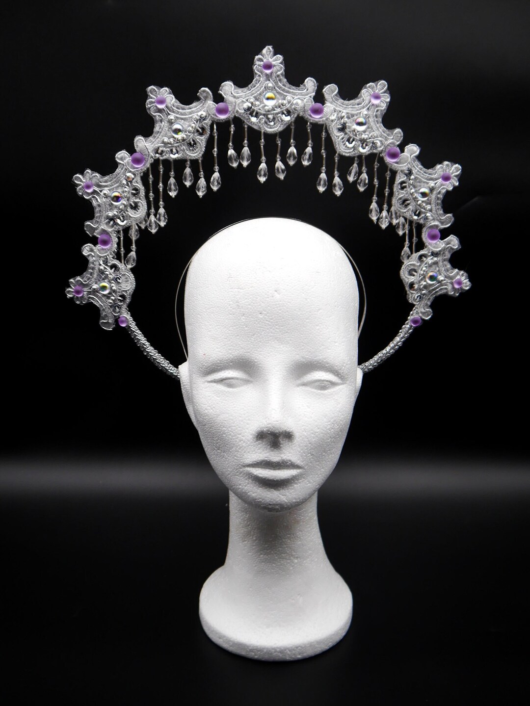 Silver Fairy Double Halo ~ Royal ~ Metal ~ Religious ~ Gloriole ...
