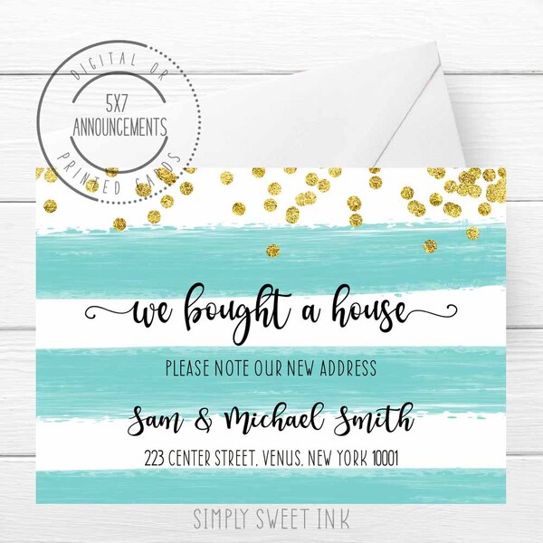 Bought New Home Announcements - Etsy