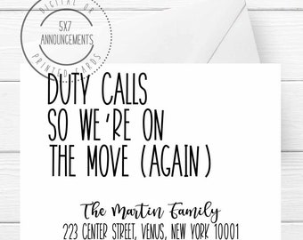 Military Pcs Announcement - Etsy