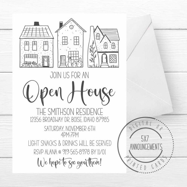 Open House Party - Etsy