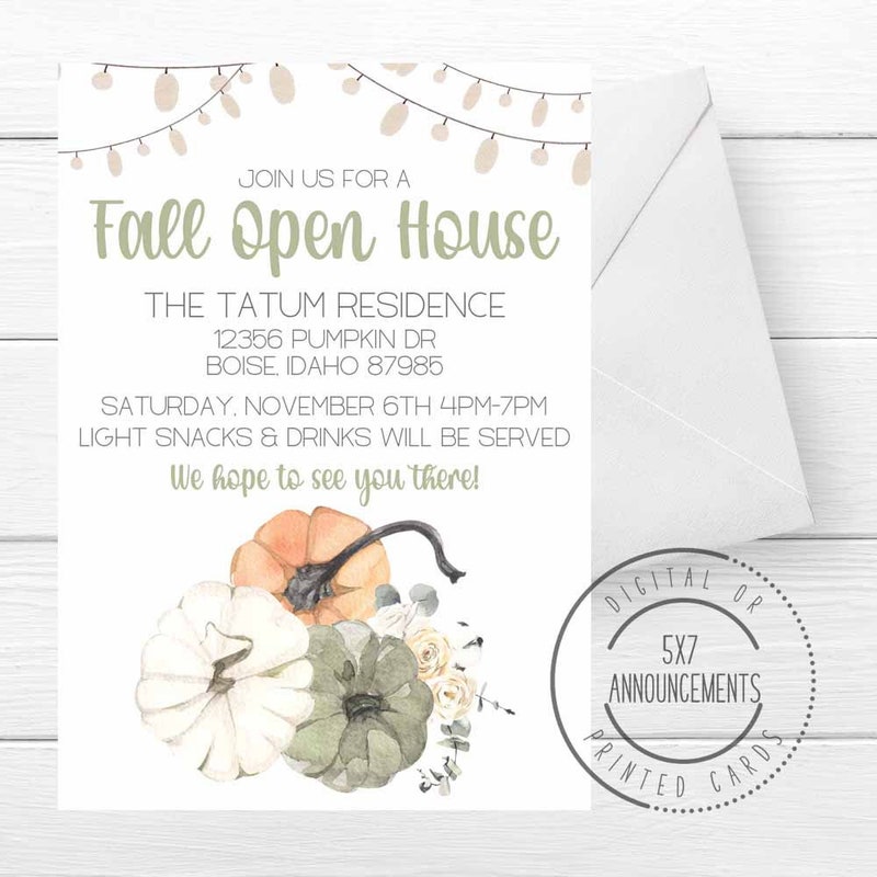 Fall Invitations - Etsy