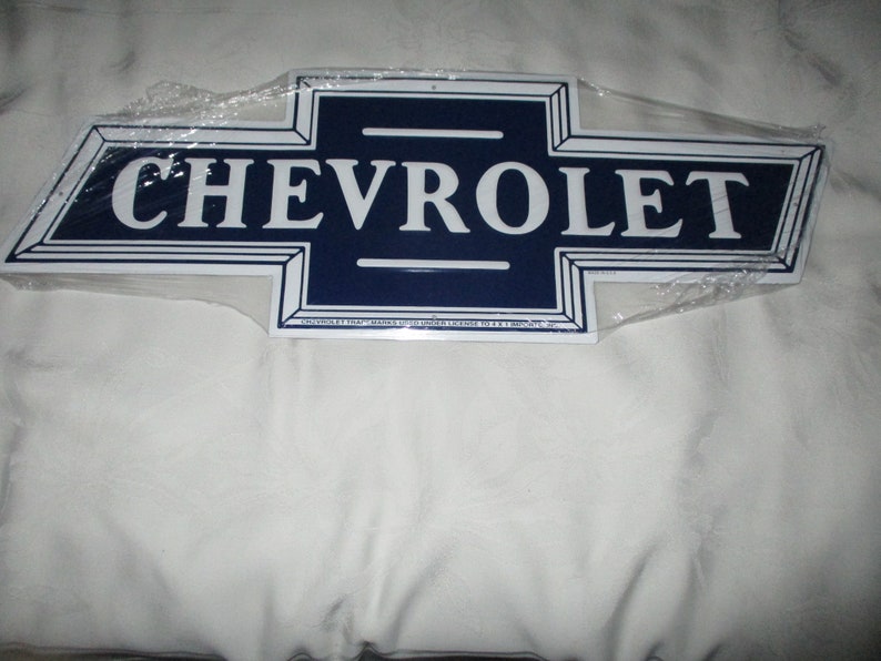 CHEVROLET BOWTIE LOGO Die-cut Embossed Metal Sign - 24 Inches Wide - Etsy