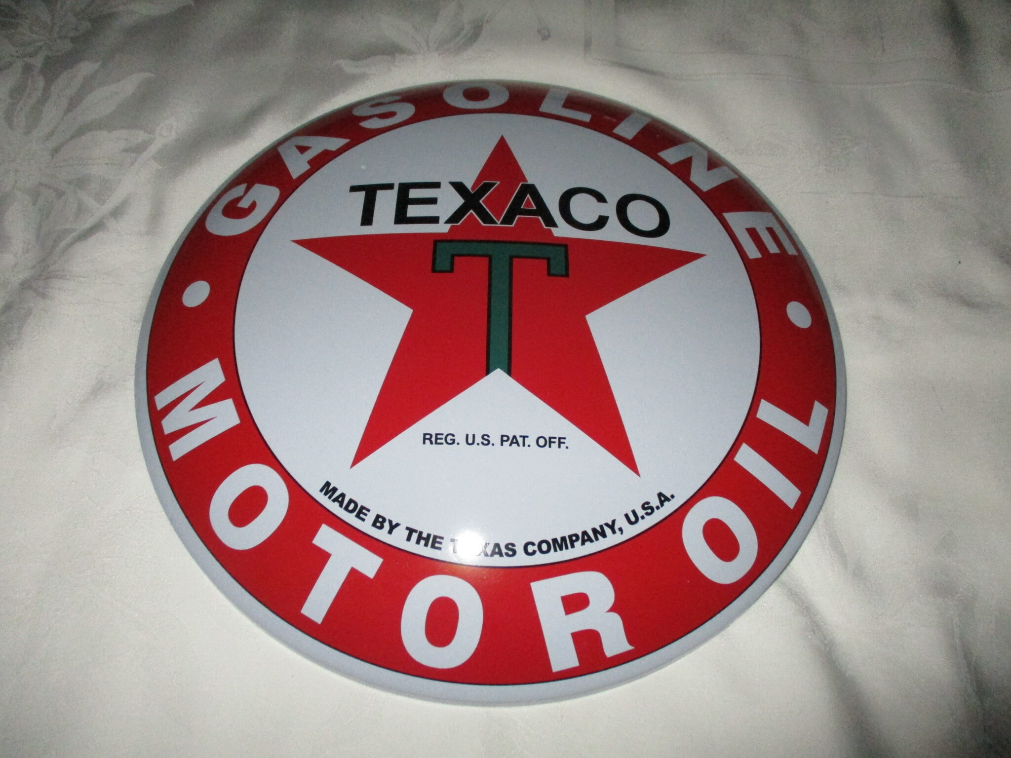 TEXACO 17 Round Metal DOME SIGN Wall Sign Decor - Etsy