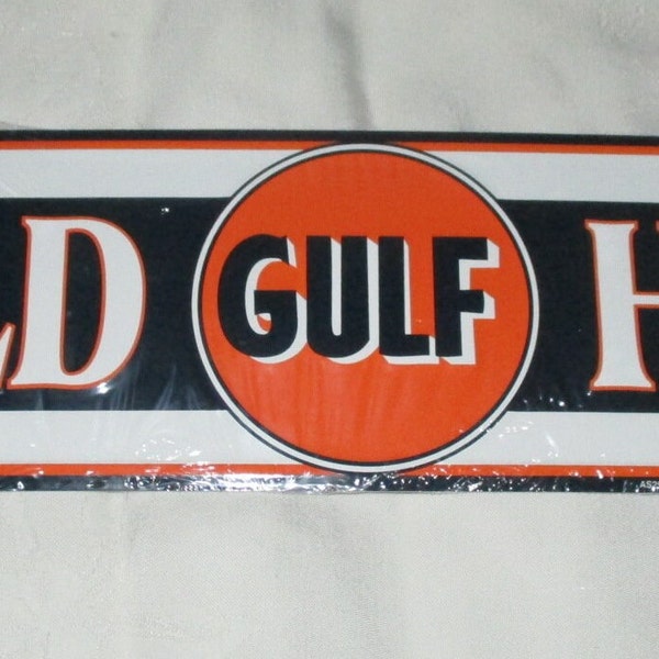 Gulf Oil Metal Sign - Etsy