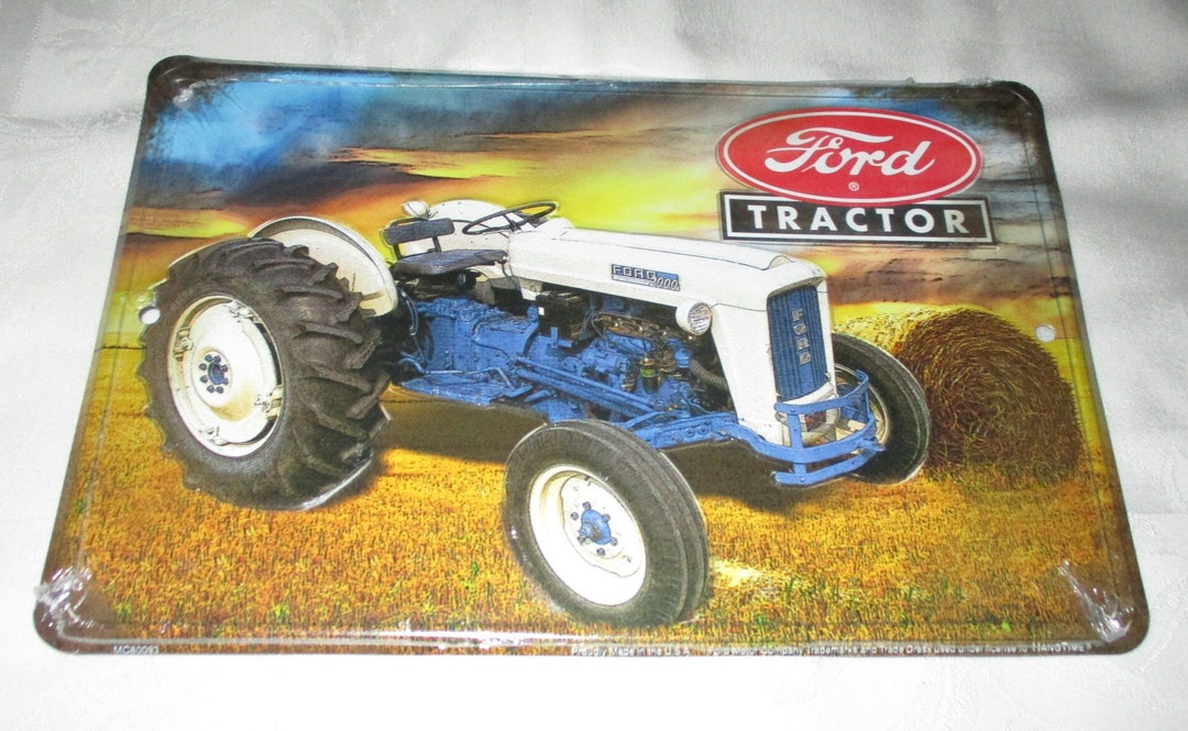 FORD TRACTOR Embossed Metal Sign - NEW - Etsy