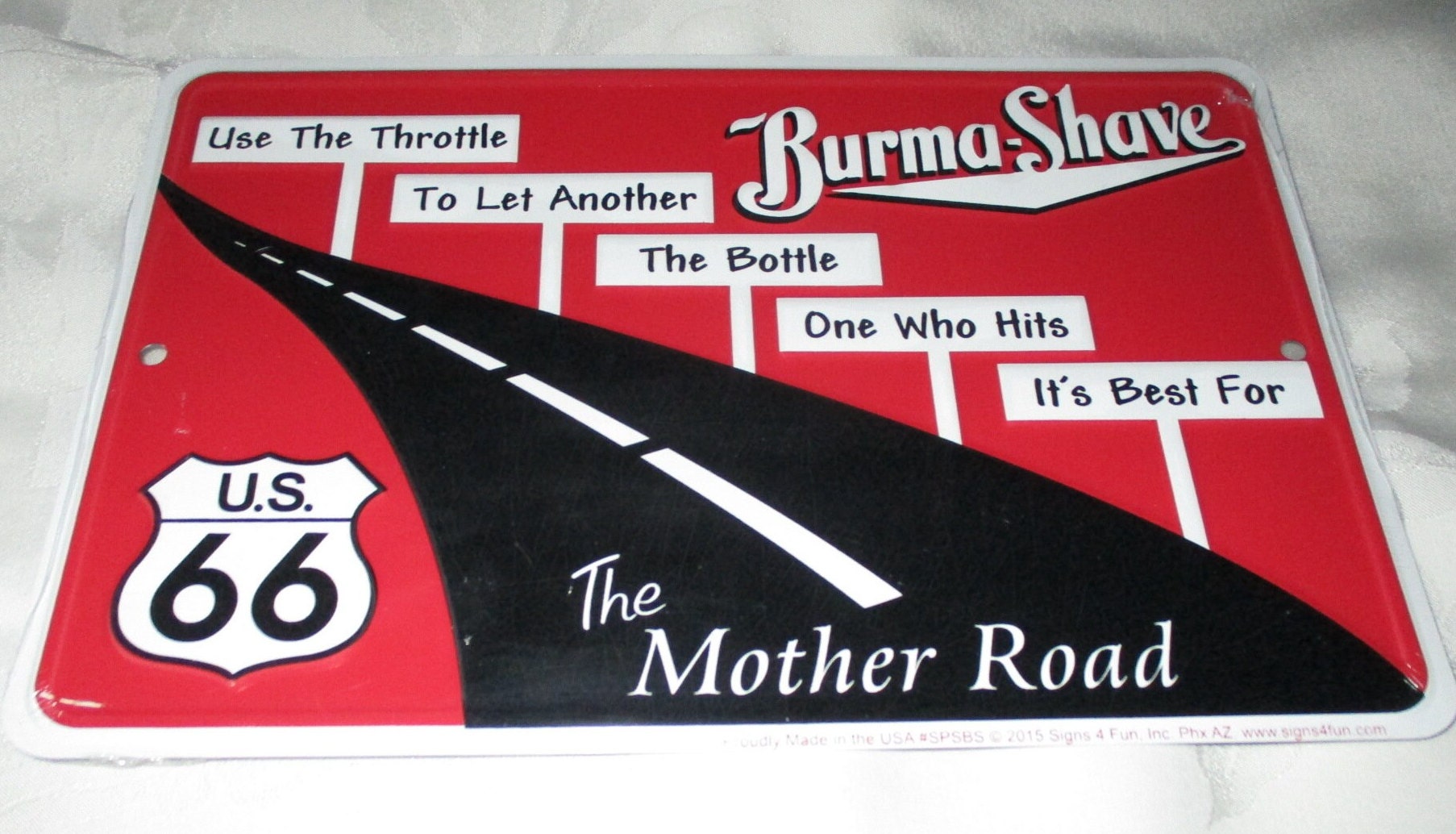 ROUTE 66 - BURMA SHAVE Metal Sign #5 - New - Etsy