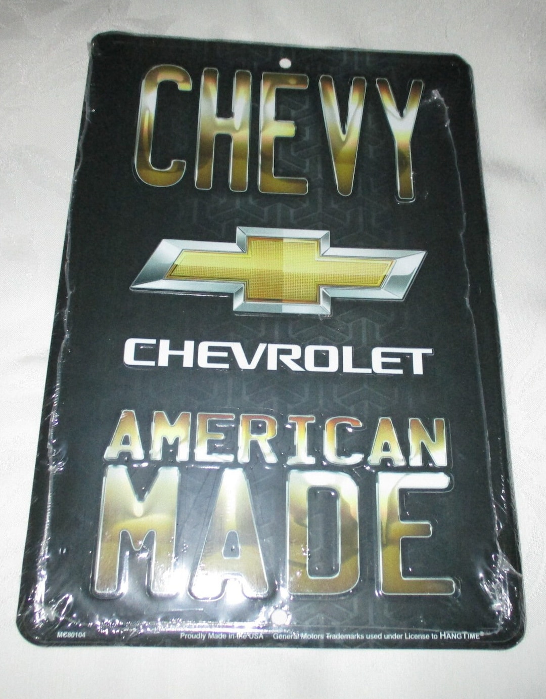 CHEVROLET Chevy AMERICAN MADE Embossed Metal Sign - New - Etsy