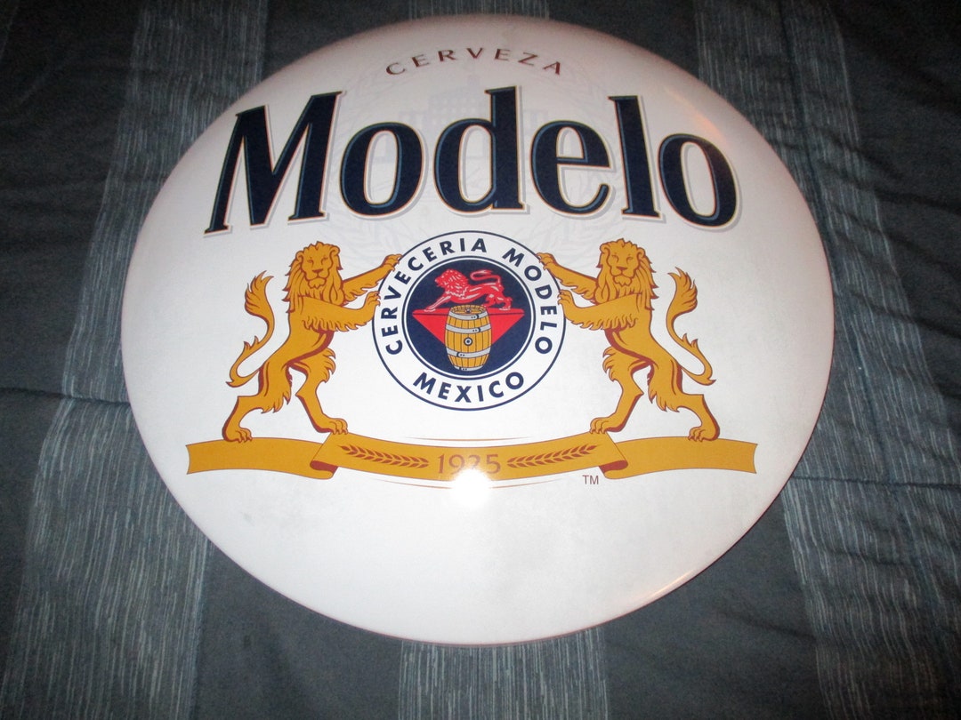 Large MODELO CERVEZA BEER Round Metal Dome Sign Wall Sign Decor - Etsy