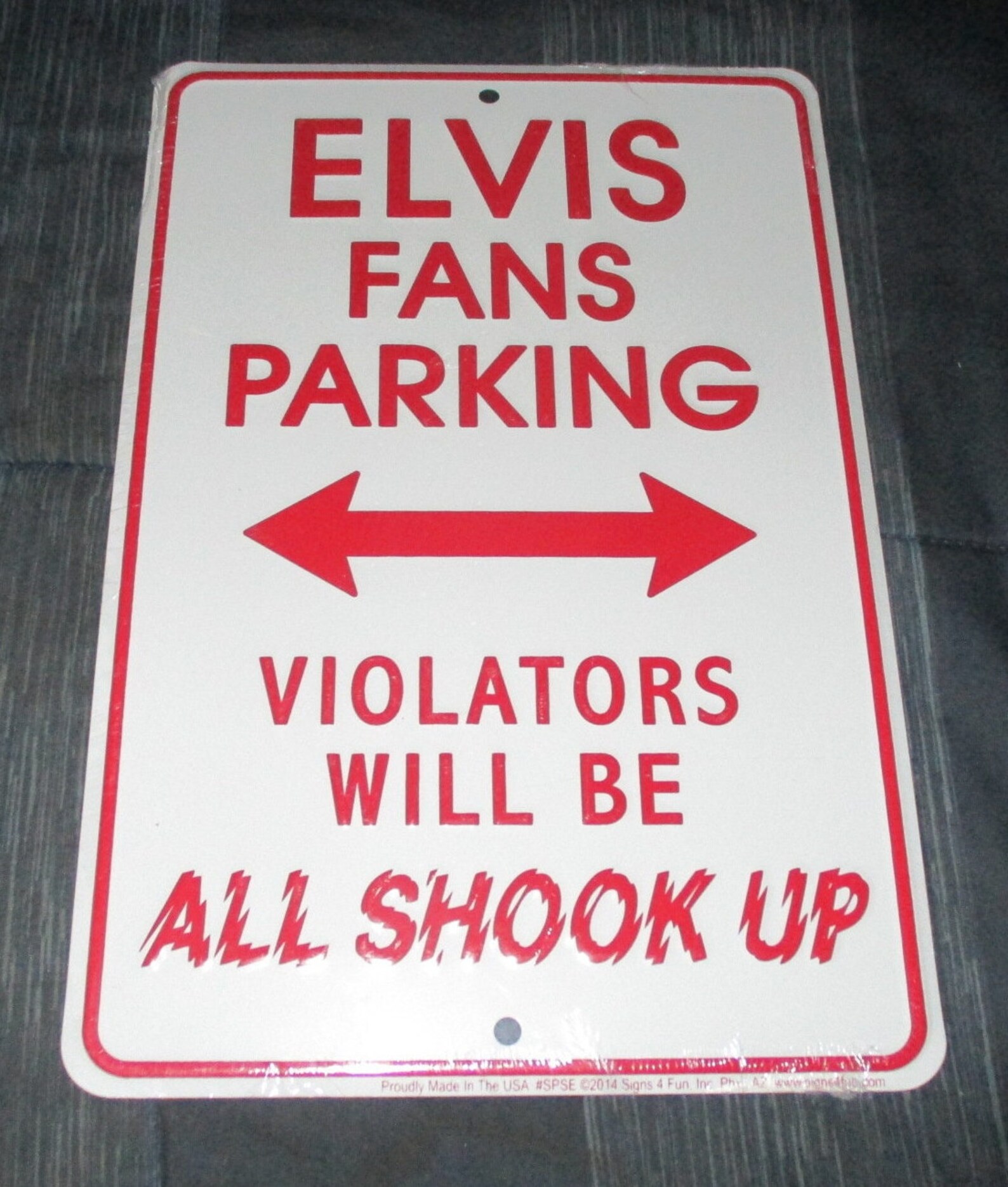 ELVIS Fans PARKING ONLY Metal Sign - New - Etsy