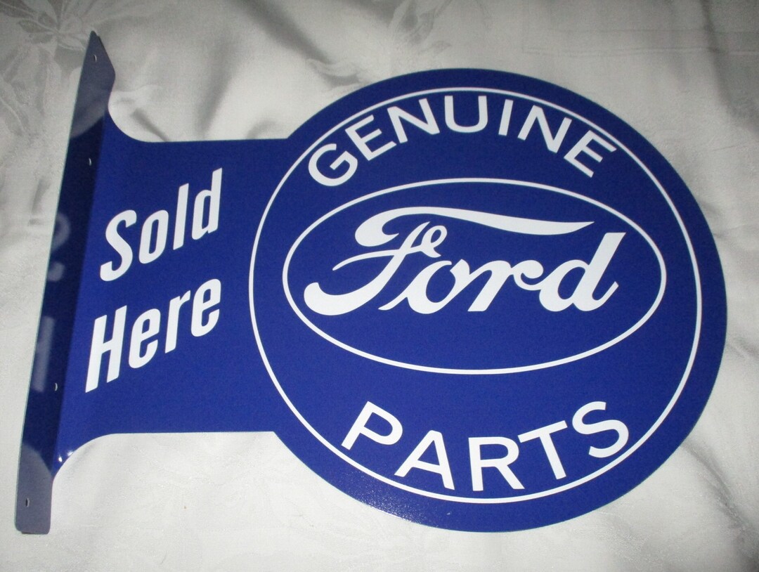 Large FORD Metal Flange SIGN - Double Sided Imprint - Etsy