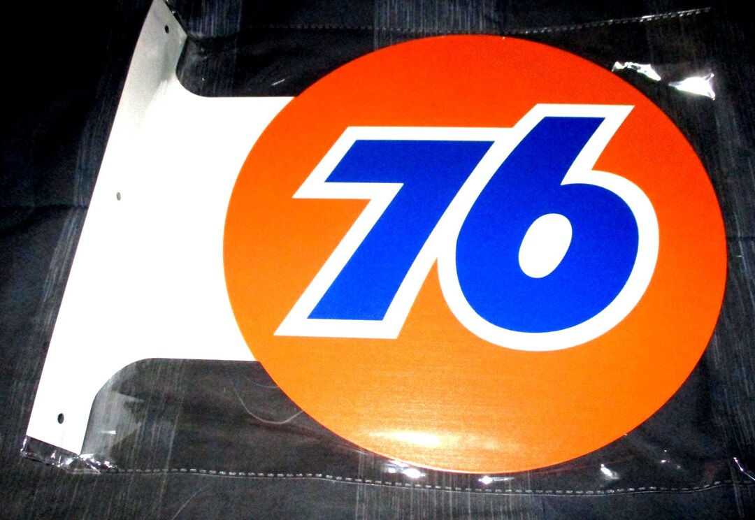 UNION 76 GASOLINE Double-sided Imprint Metal Flange Sign - Etsy