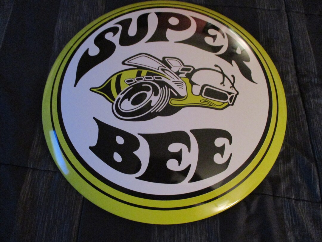 SUPER-BEE 17 Round Metal DOME Sign Wall Sign Decor - Etsy