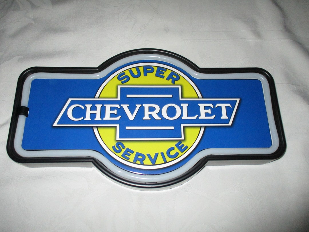 Chevrolet LED Neon Rope Light Sign, 17" Marquee Shape, Bar Garage Man ...