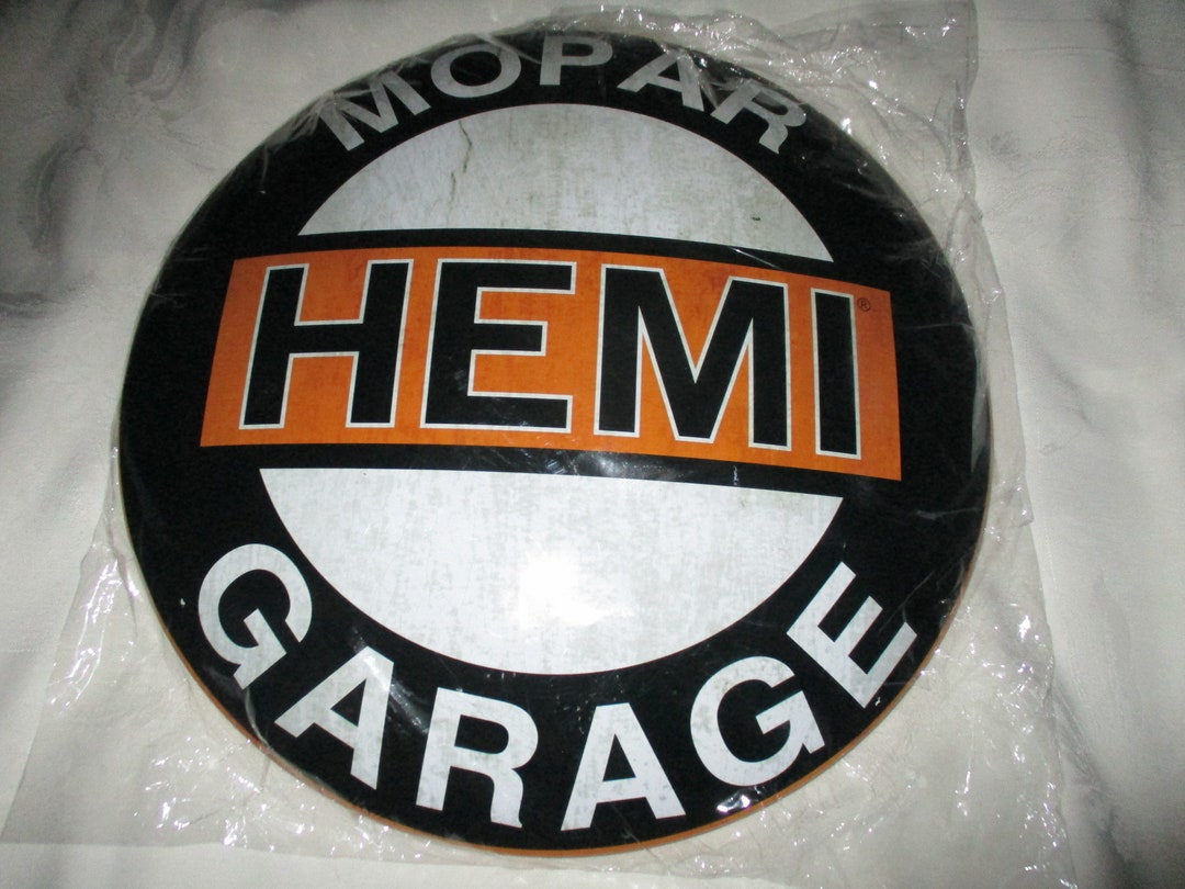 Large MOPAR GARAGE HEMI Round Metal Dome Sign Wall Sign Decor - Etsy