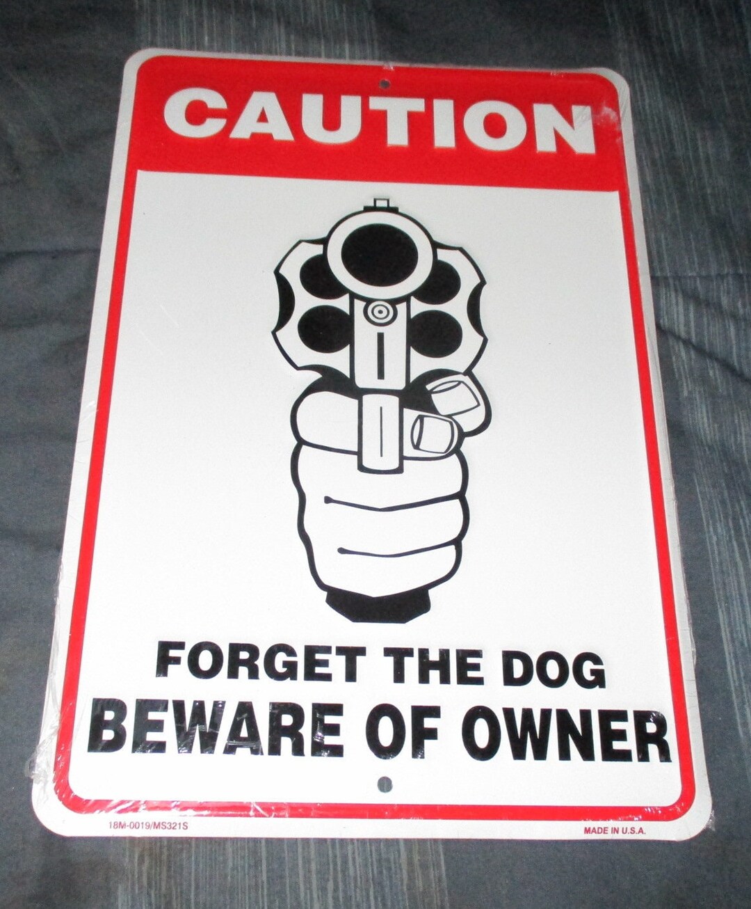 Caution: Forget the Dog - BEWARE OF OWNER Sign - New - Etsy