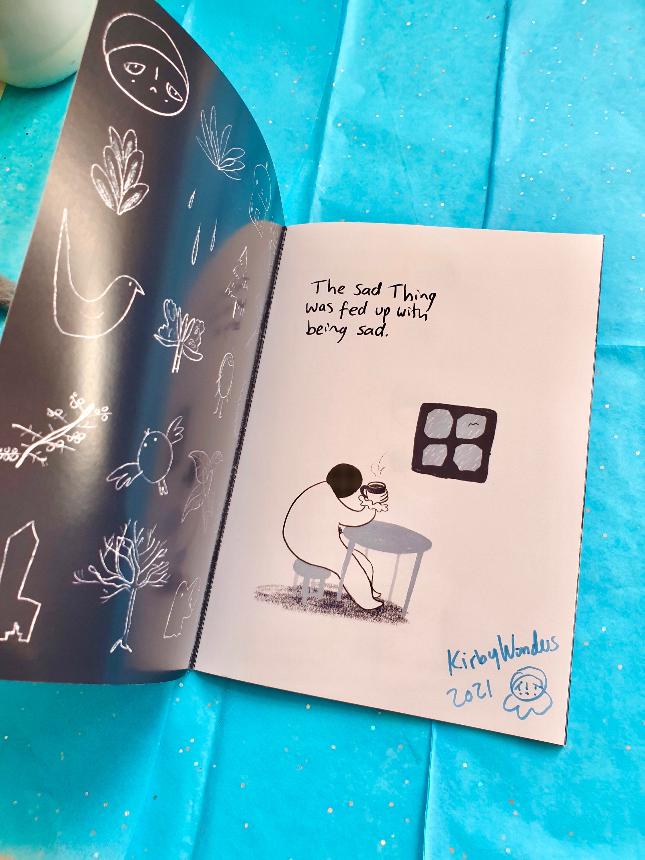 A Walk With the Sad Thing // A5 Zine // Self Care Self Love - Etsy