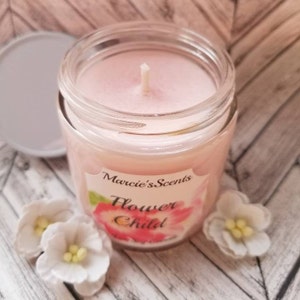 Flower Child, 100% Soy Candle, Double Scented, Flower Child, 4oz ...