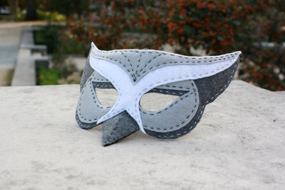 Handstitched Felt Mask the Owl - Etsy