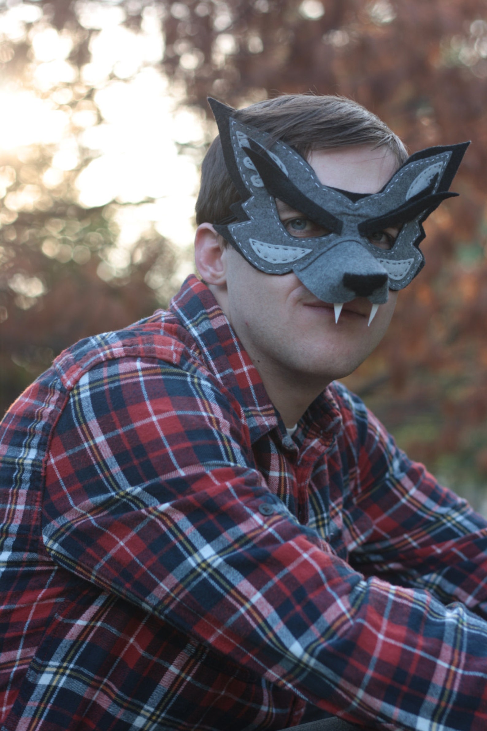 Handstitched Felt Mask, Big Bad Wolf - Etsy