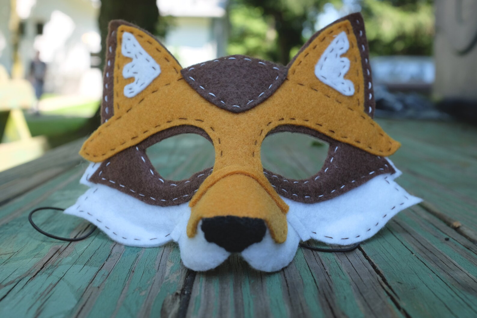 Handstitched Felt Mask, the Fox Mask - Etsy