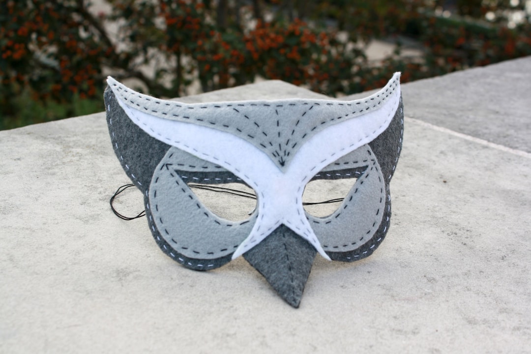 Handstitched Felt Mask, the Owl - Etsy